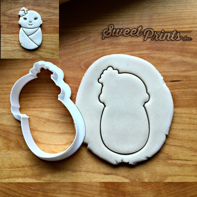 Swaddled Baby Girl Cookie Cutter/multi-size | Etsy