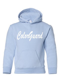Script Color Guard Hoodie- FREE Personalization - Etsy
