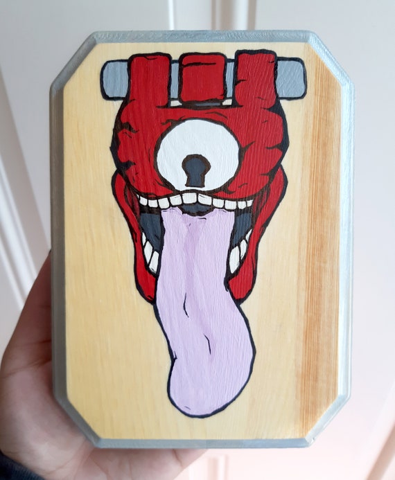 OKAMI FANART Lockjaw Demon Lock Video Game Wooden Painting - Etsy