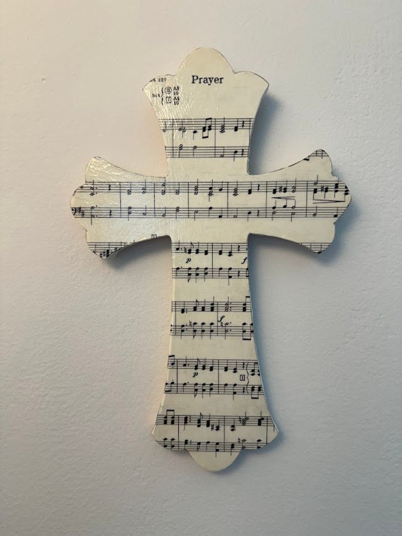 Handcrafted Decoupage Wooden Cross Inspirational Prayer Art Piece - Etsy
