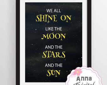 We all shine on | Etsy