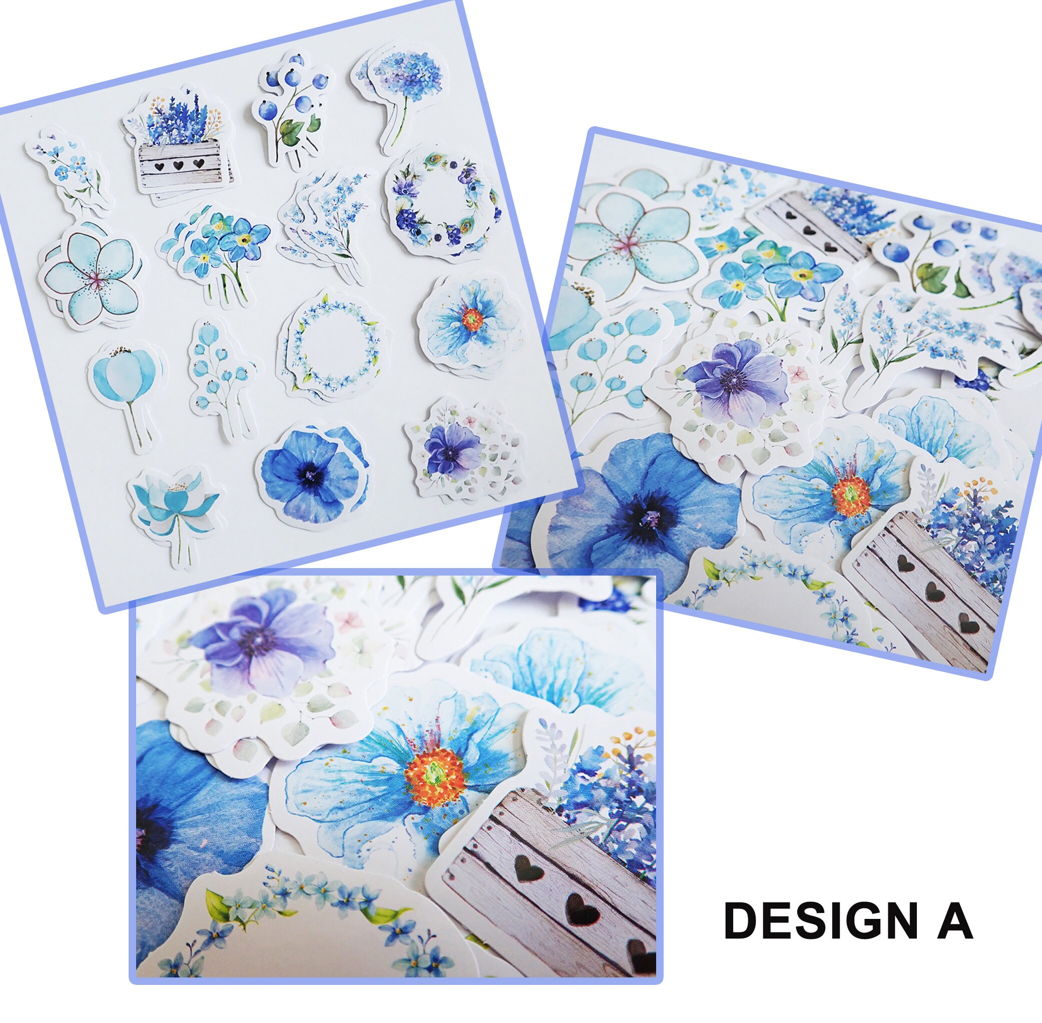 45 Flower Sticker Pack Flower Journal Sticker Flower | Etsy