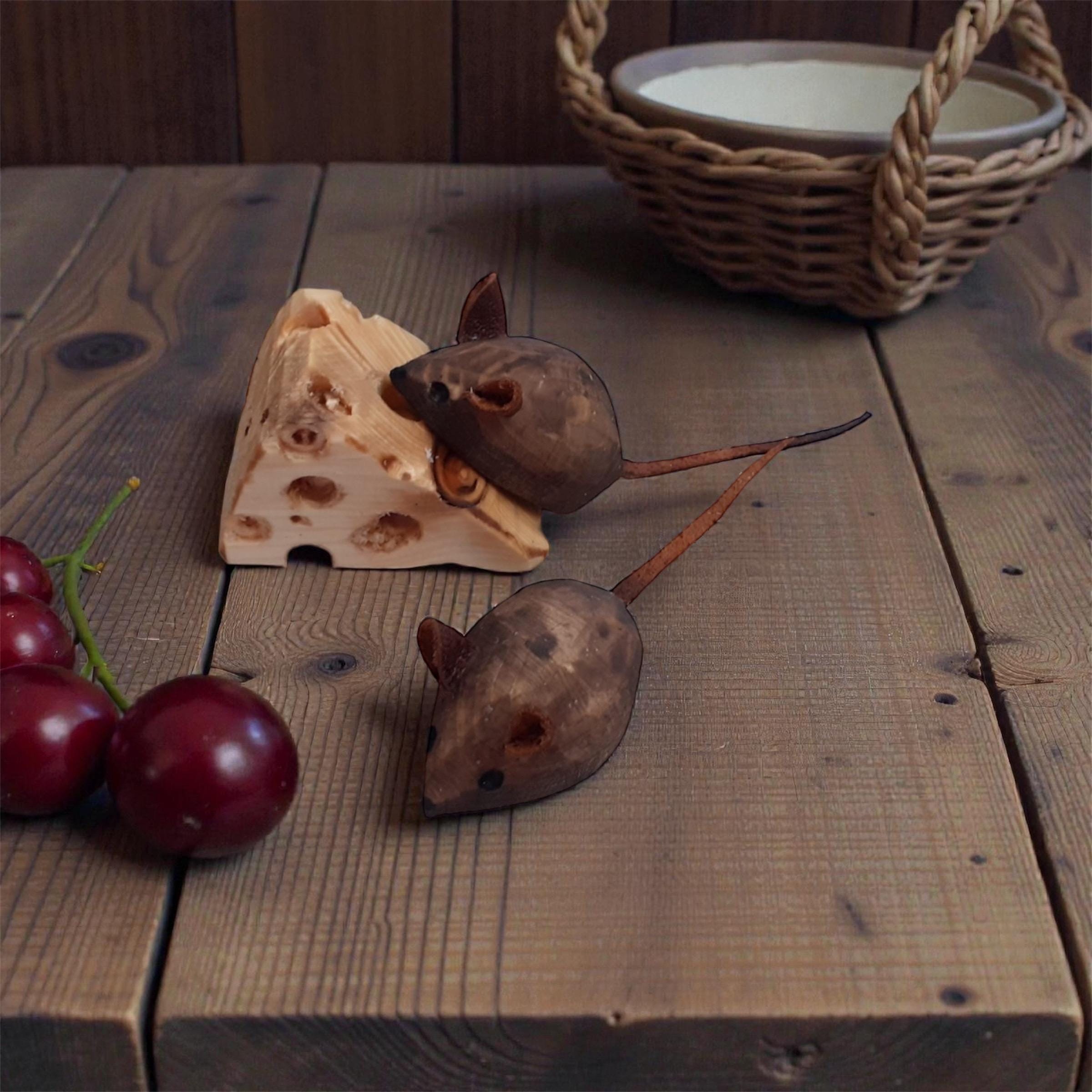Wooden Mice and Cheese. - Etsy