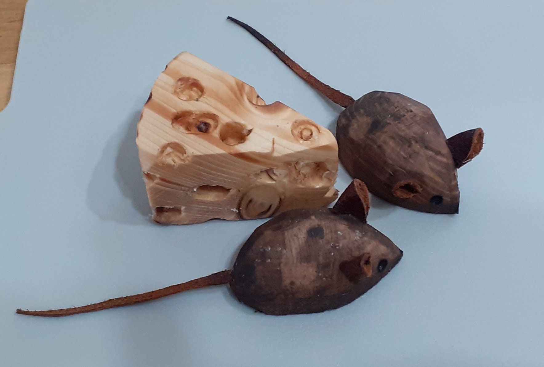 Wooden Mice and Cheese. - Etsy