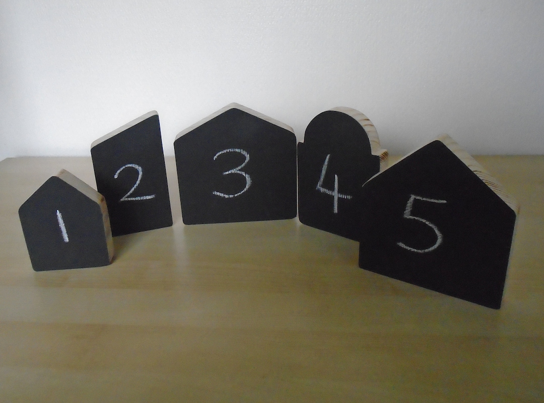 Chalkboard Houses X5. - Etsy UK
