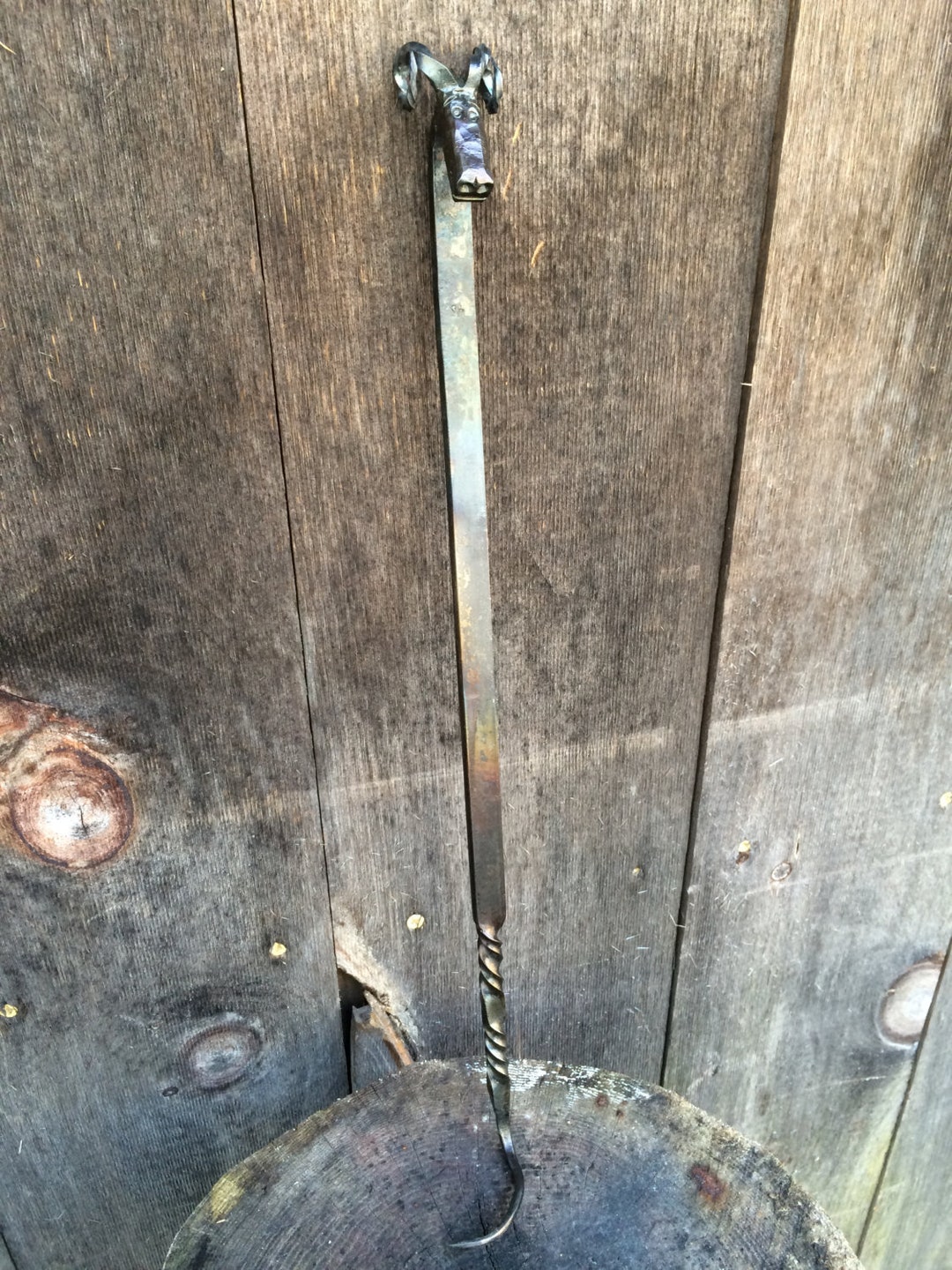 Rams Head Forged Meat Turner for the Grill - Etsy