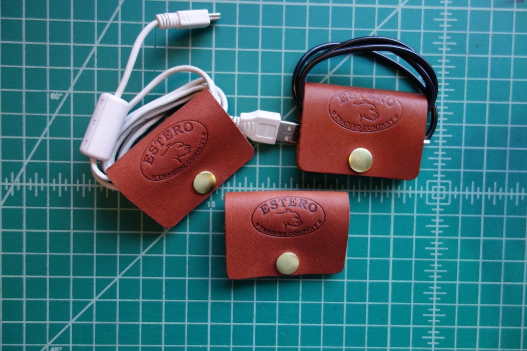 SET Of3 Russet Earbud Wrap. Cable Holder .cord Wrap. Cord - Etsy