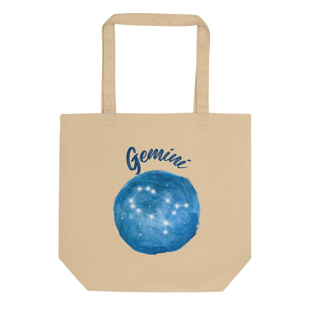 Gemini Tote Bag Gemini Twins Birthday Gift Celestial Constellation Boho ...