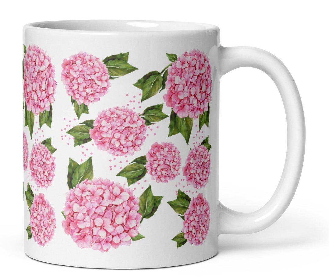 Hydrangea Mug Hydrangea Lover Gift Flower Lover Mug Hydrangeas Mug Gardener Gift Hydrangea Gift ...