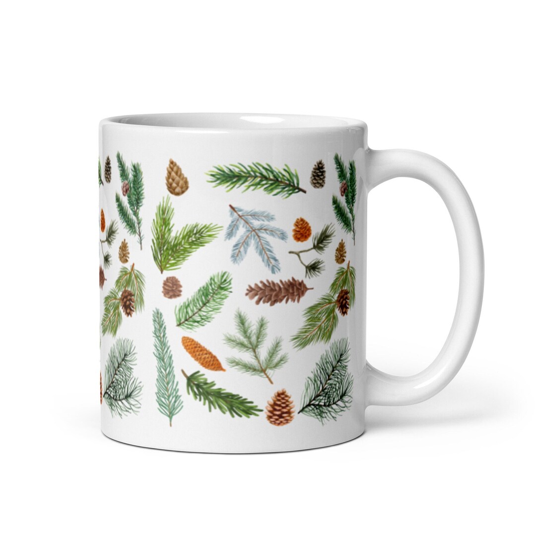 Woodland Pine Cones Mug Woodland Lover Gift Conifer Tree Nature Tree ...