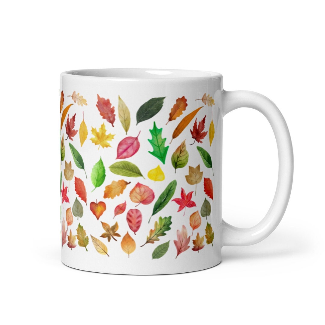 Leaves Mug Fall Lover Gift Woodland Nature Tree Autumn Lover Gift Fall ...