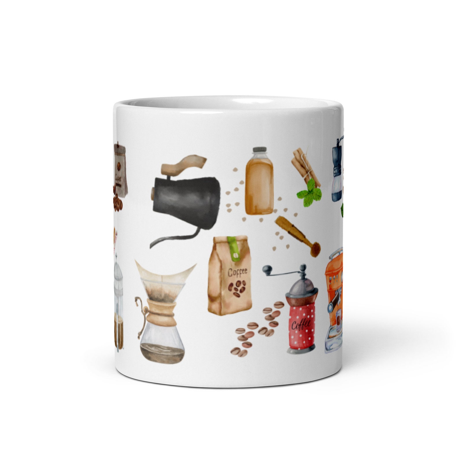 Coffee Lover Mug, French Press, Espresso, Caffeine Lover Wake Me up ...