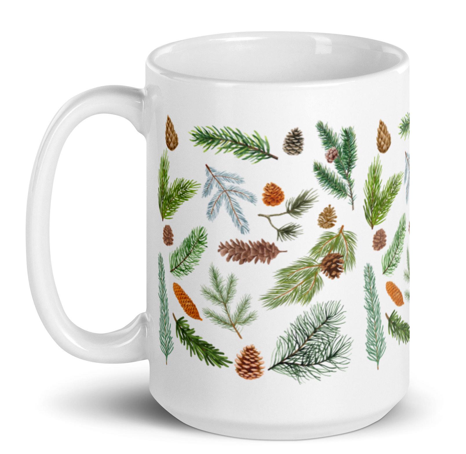 Woodland Pine Cones Mug Woodland Lover Gift Conifer Tree Nature Tree ...