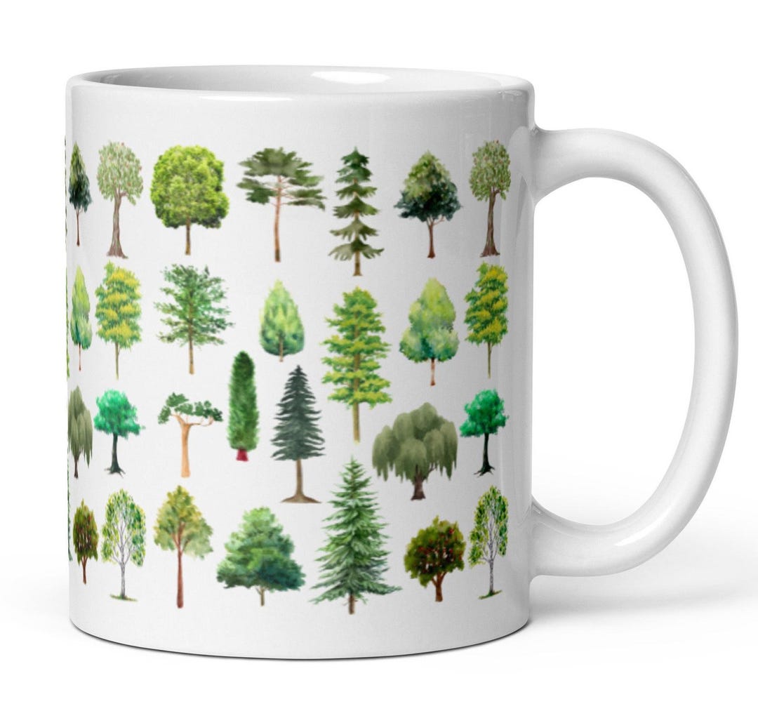 Forest of Trees Mug Tree Lover Gift Woodland Forest Mug Naturecore ...