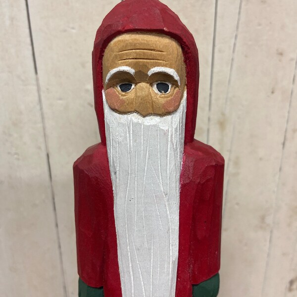 Hand Carved Santa - Etsy