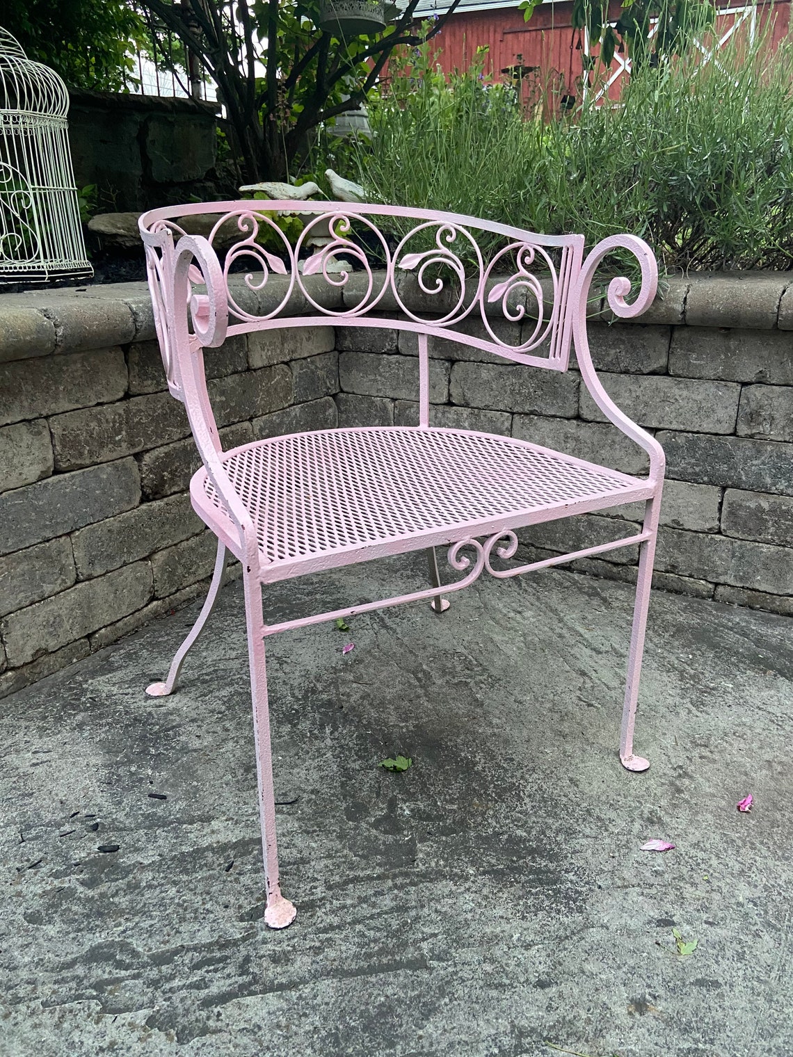 Mid Century Modern Wrought Iron Chair Garden Chair Iron - Etsy