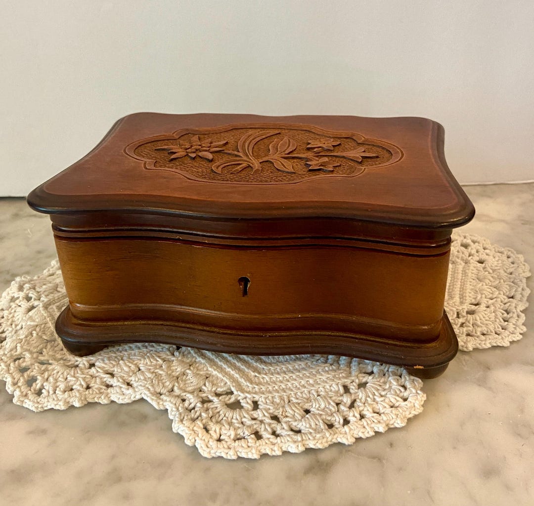 Vintage Swiss Wooden Music Box: Cuendet, Die Forelle & Ständchen - Etsy