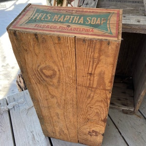 Wooden Soap Box, Fels Naptha Soap, Wooden Box, Advertising - Etsy