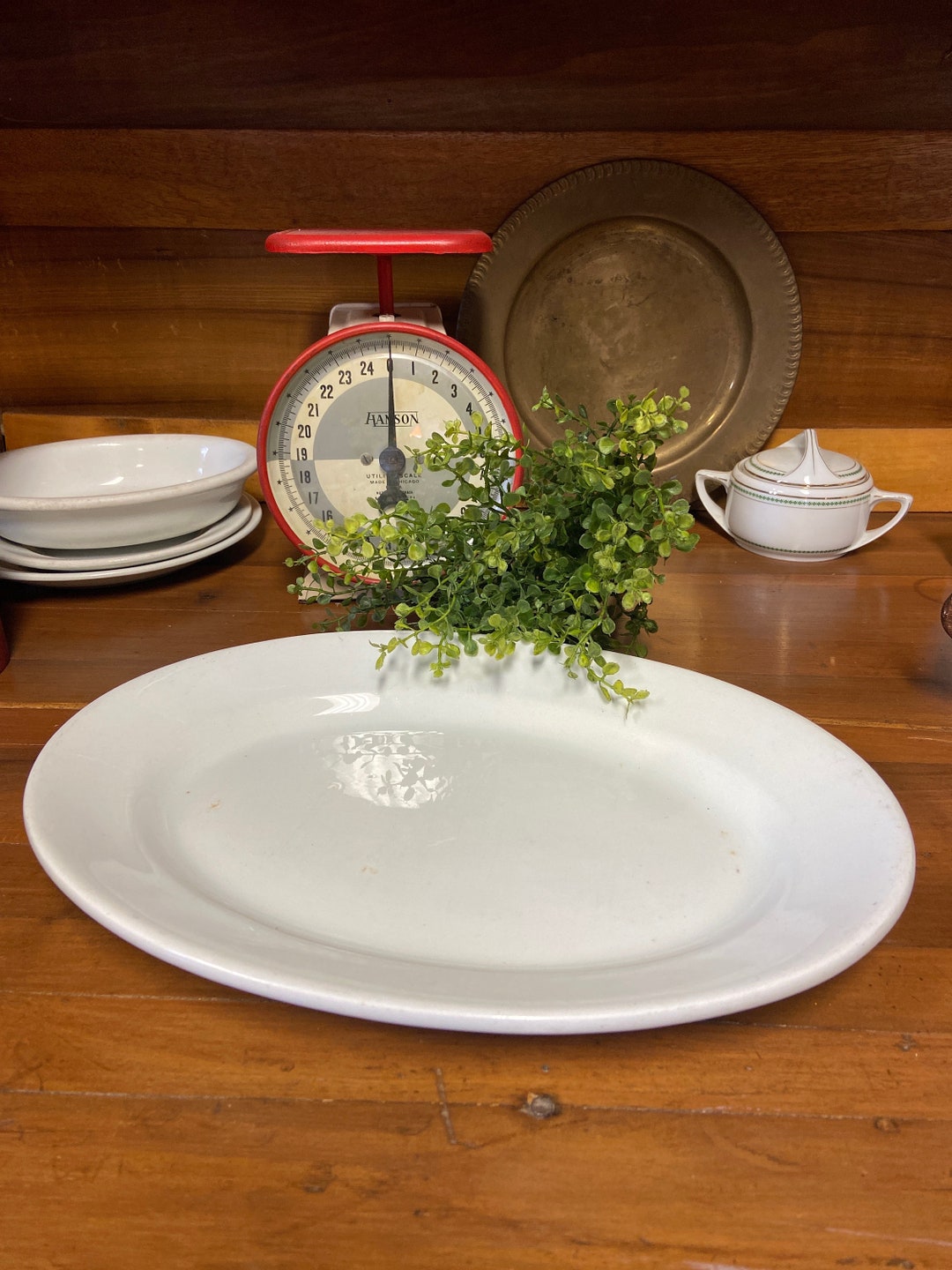 Antique Ironstone Platter, Ironstone Platter, JG Meakin, English ...