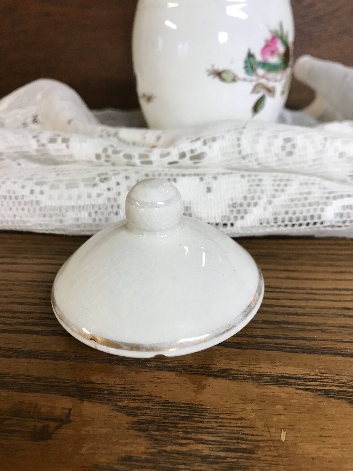 Ironstone Pitcher Moss Rose Ironstone Covered Jar Antique | Etsy