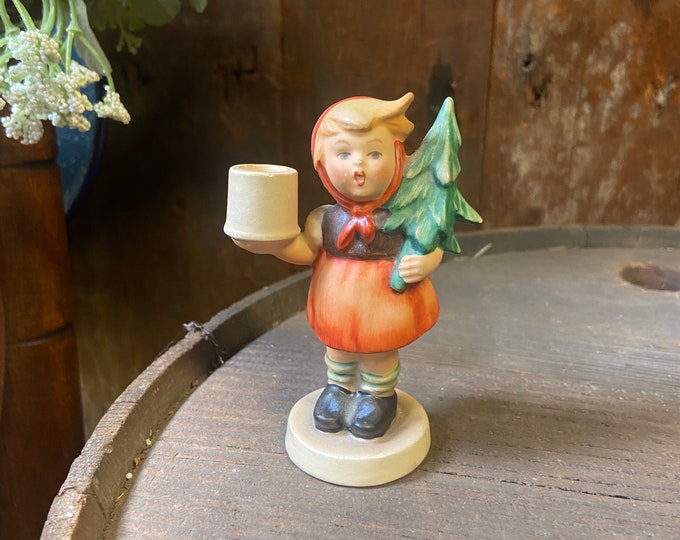 Hummel Figurine, Advent Candlestick Girl With Fir Tree, Christmas ...