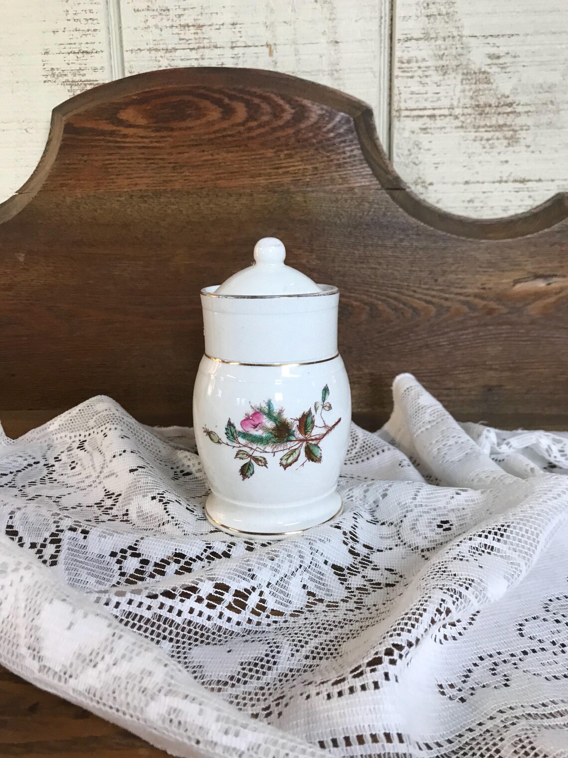 Ironstone Pitcher Moss Rose Ironstone Covered Jar Antique | Etsy