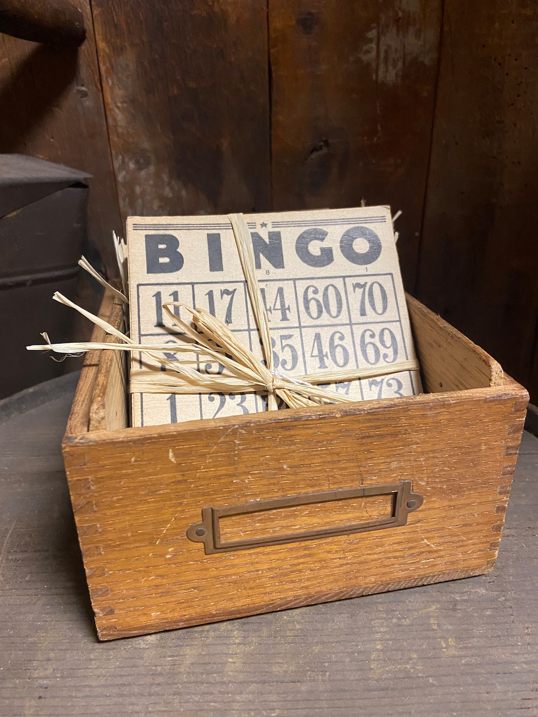 Vintage Bingo Cards Farmhouse Decor Vintage Style Decor - Etsy