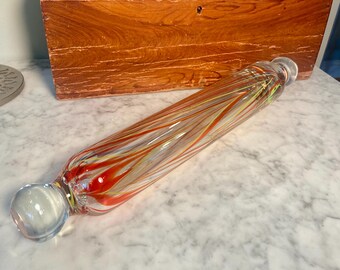 Vintage Glass Rolling Pin - Etsy