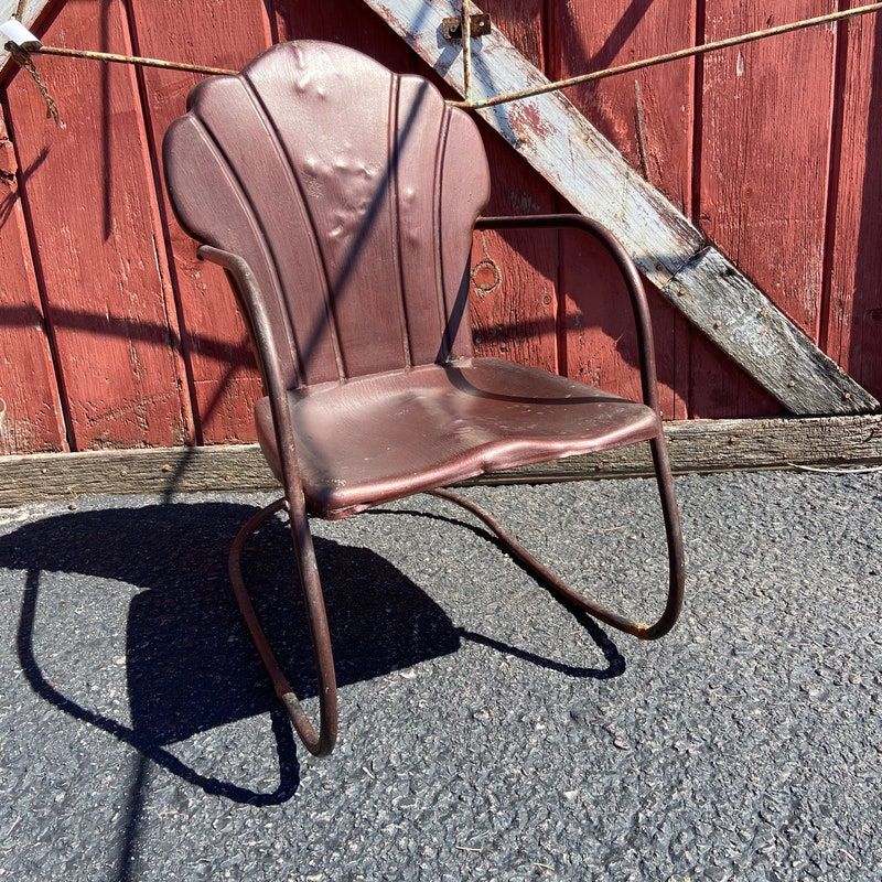 Vintage Metal Outdoor Chairs - Etsy