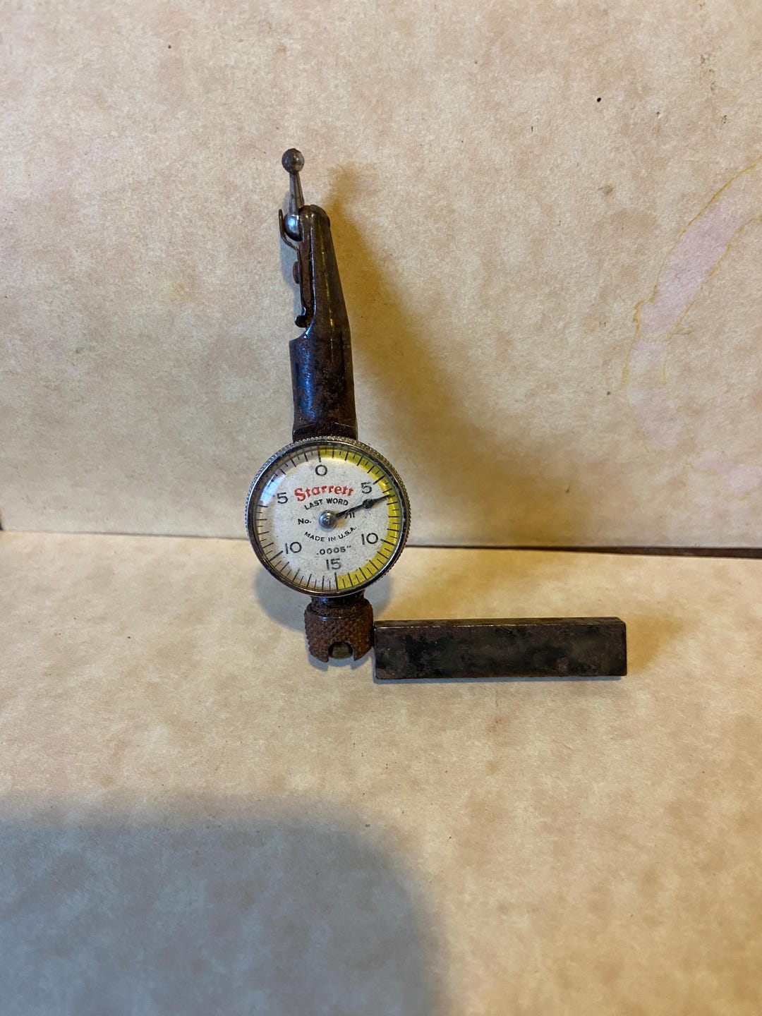 Vintage Starrett 711 Dial Test Indicator: Machinist Measuring Tool ...