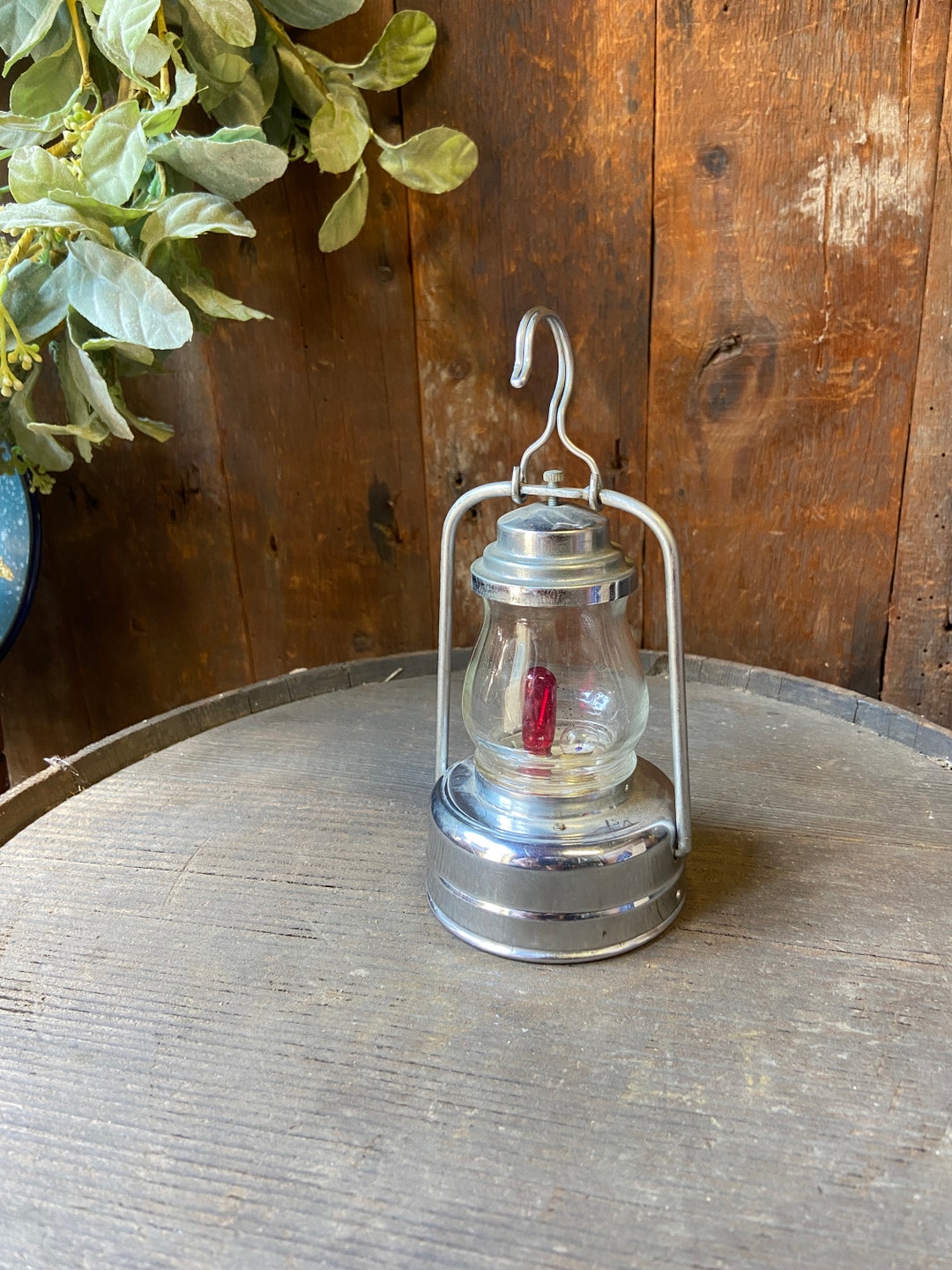 Vintage Toy Lantern, 1950s, Railroad Lantern, Childs Lantern Flashlight ...