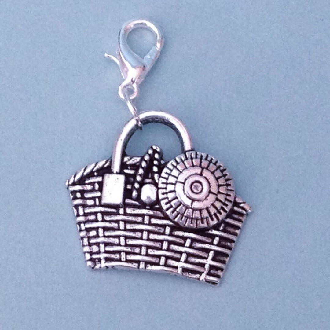 Picnic Basket Charm, Gift for Her - Etsy