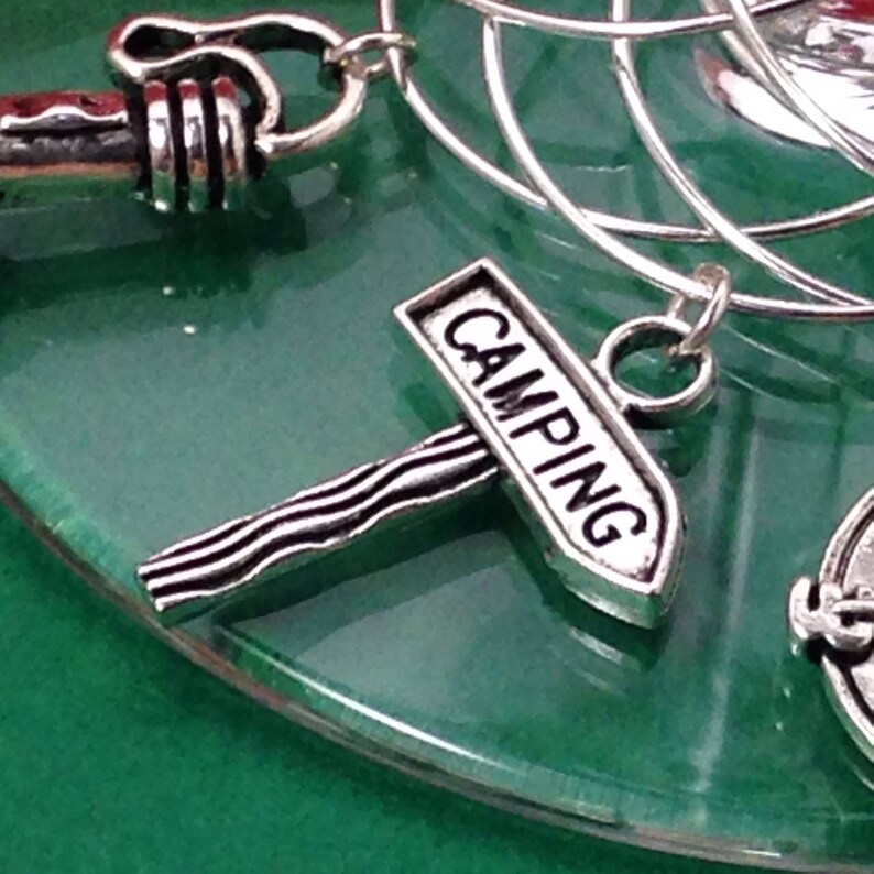 Happy Camper Wine Charms, Camping Wine Glass Charms, Camp Host Gift ...