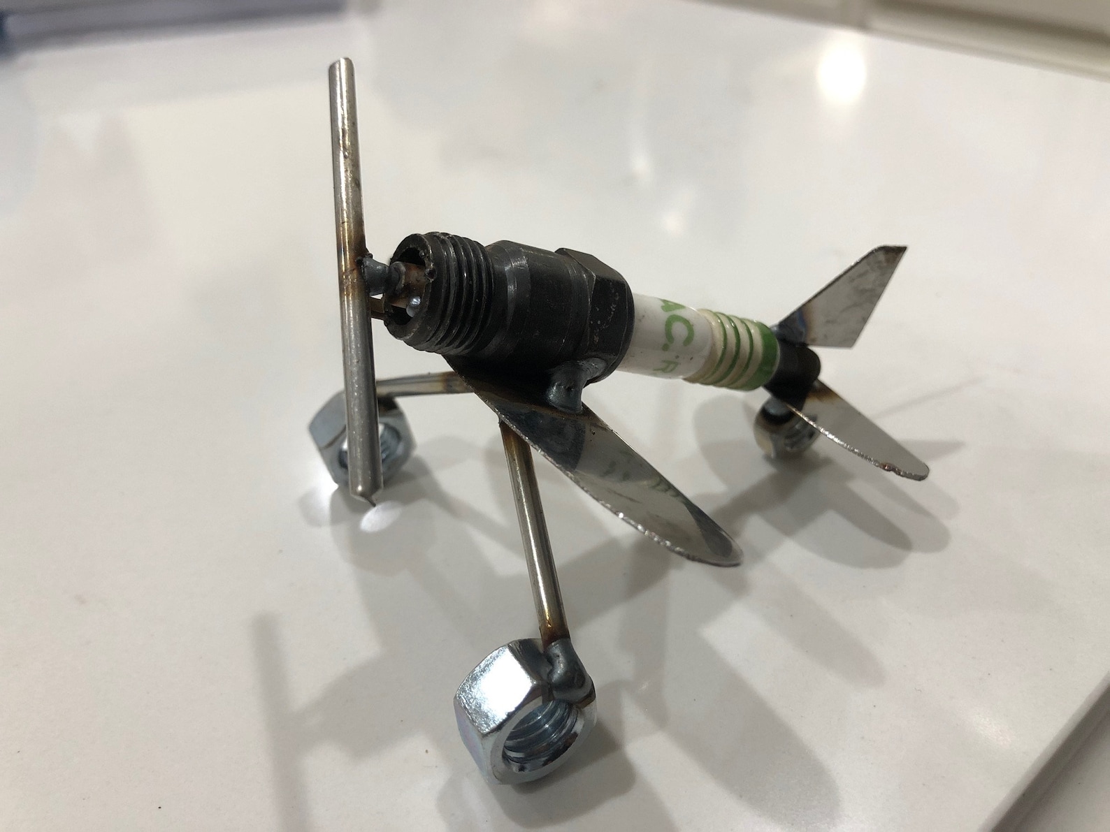 Spark Plug Metal Airplane Handmade WW1 WW2 | Etsy