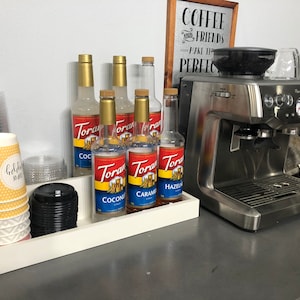 Coffee Bar Wine Bar Organizer Torani Syrup Rack Espresso Starbucks, K ...