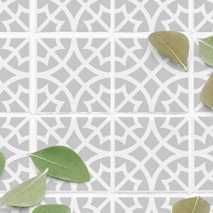 Azrou Tile STENCIL / Wall, Floor Repeat Pattern / Interior Decor ...