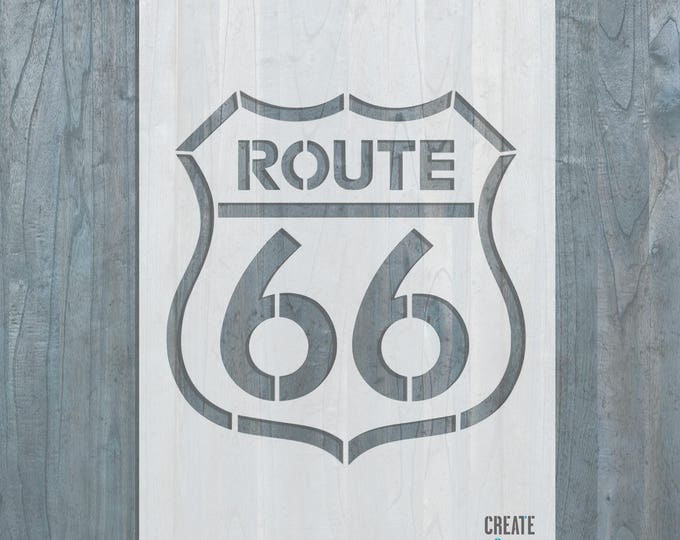 Route 66 Sign Reusable STENCIL for Home Wall Interior Decor / Not a ...