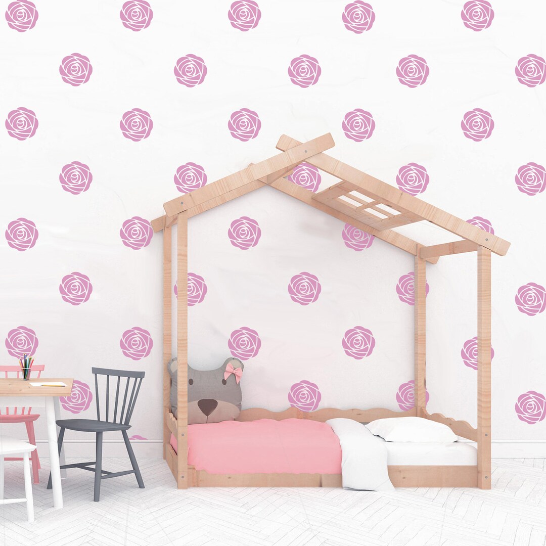 Rose Pattern STENCIL / Home Wall Stencil / DIY Interior Decor ...