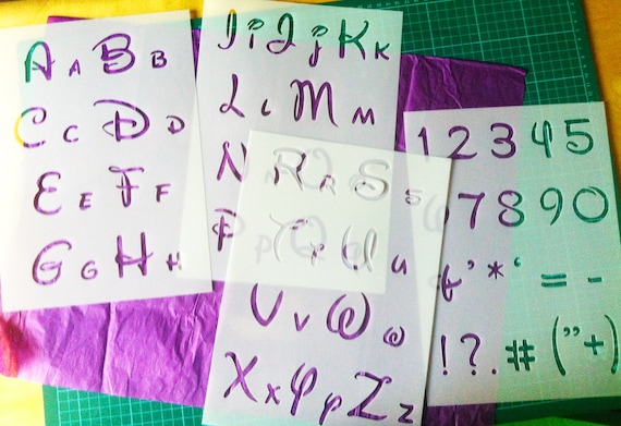 Disney Stencil Letters