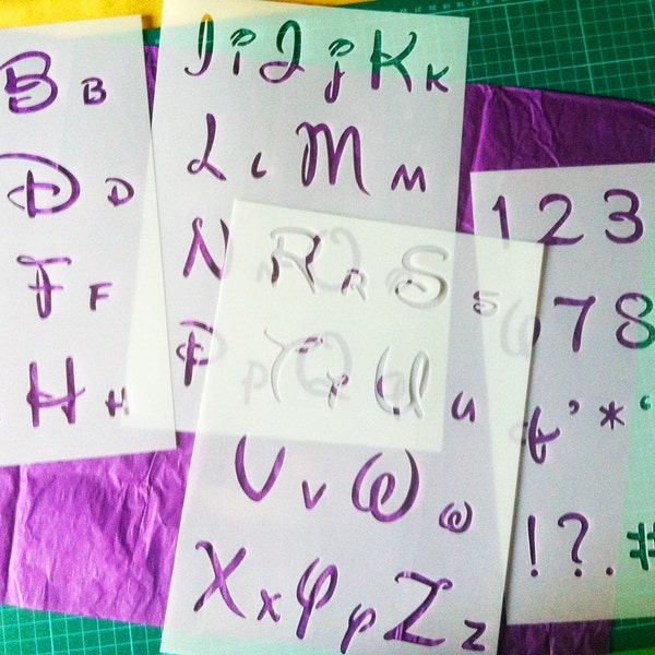 Reusable Alphabet Stencils - Etsy UK