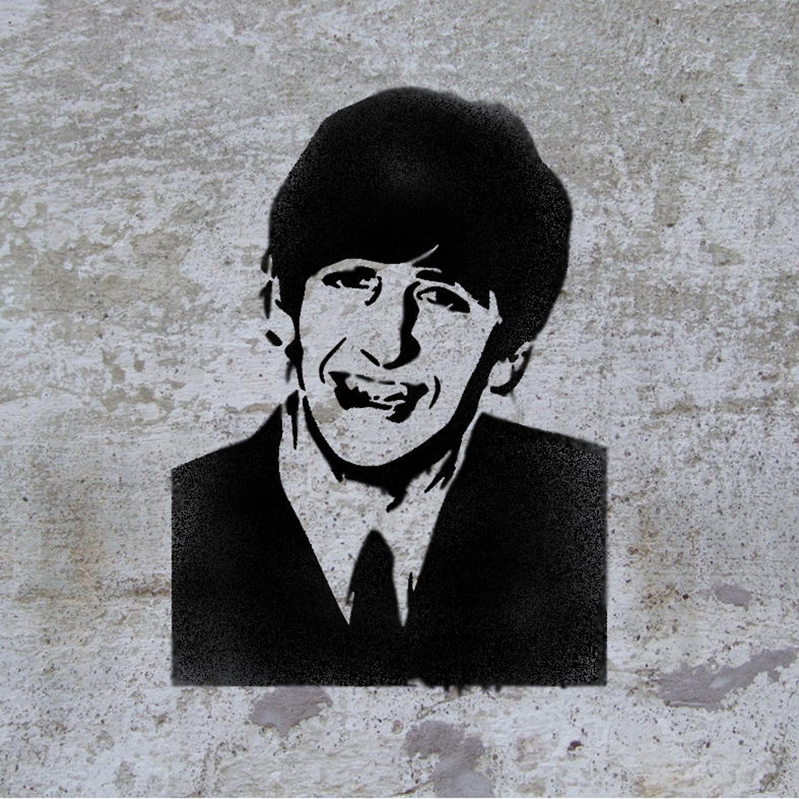 Ringo Starr STENCIL Home Wall Art Interior Decor the Beatles - Etsy