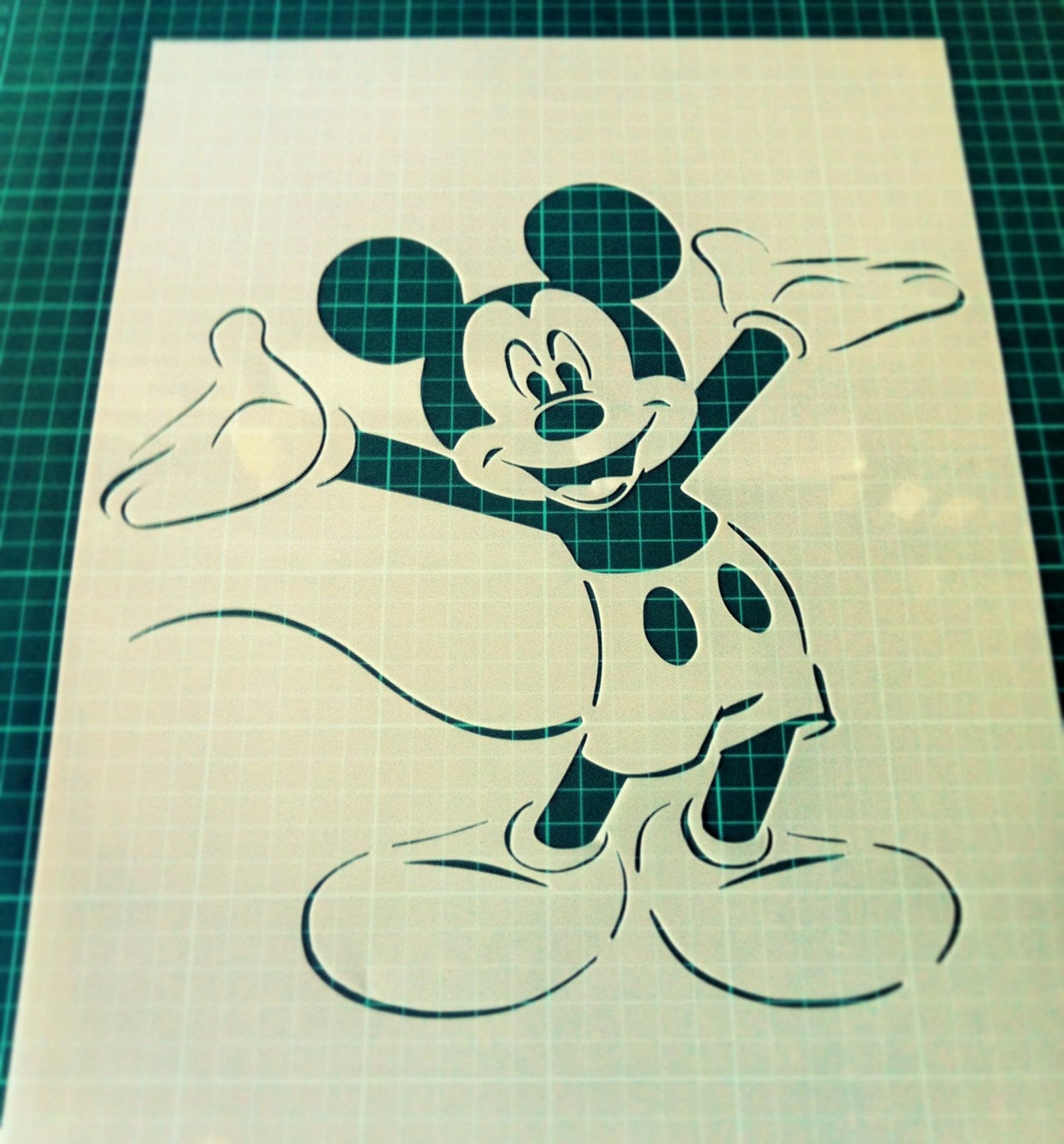 Disney Mickey Mouse Reusable STENCIL for Kids Room Wall - Etsy