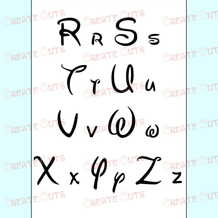 Disney Alphabet Letters Reusable STENCIL / for Kids / Not a | Etsy