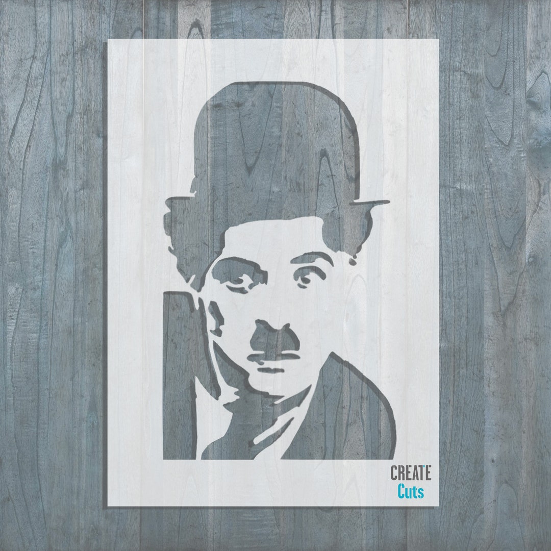 Charlie Chaplin STENCIL Home Wall Art Interior Decor English Comic ...