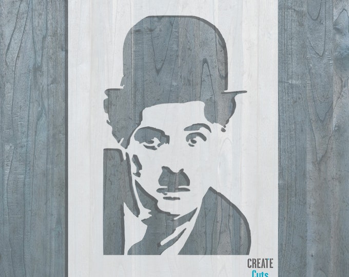 Charlie Chaplin STENCIL Home Wall Art Interior Decor English - Etsy UK