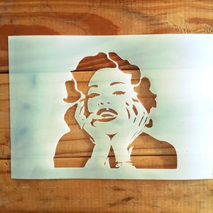 Madonna Singer STENCIL for Home Wall Interior Decor / Famous Person ...