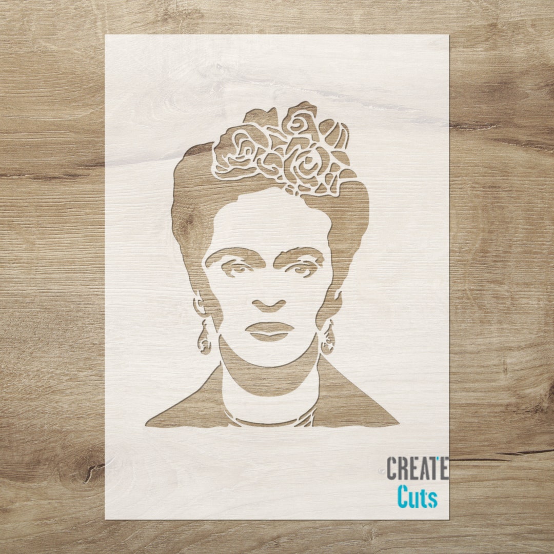 Frida Kahlo STENCIL Mexican Artist Template Home Wall Art Famous People ...