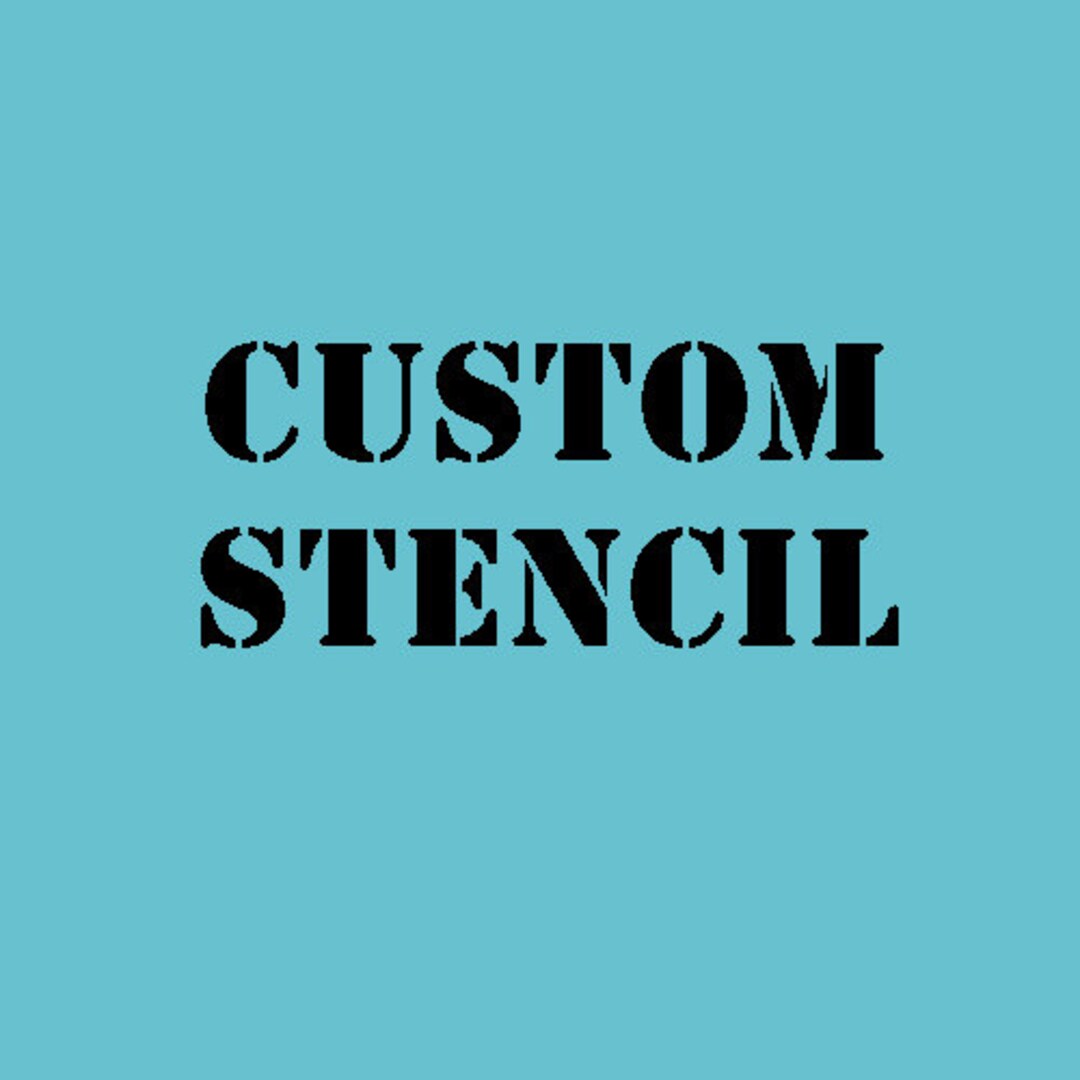 Custom Logo Stencil: Reusable Sturdy Material - Etsy