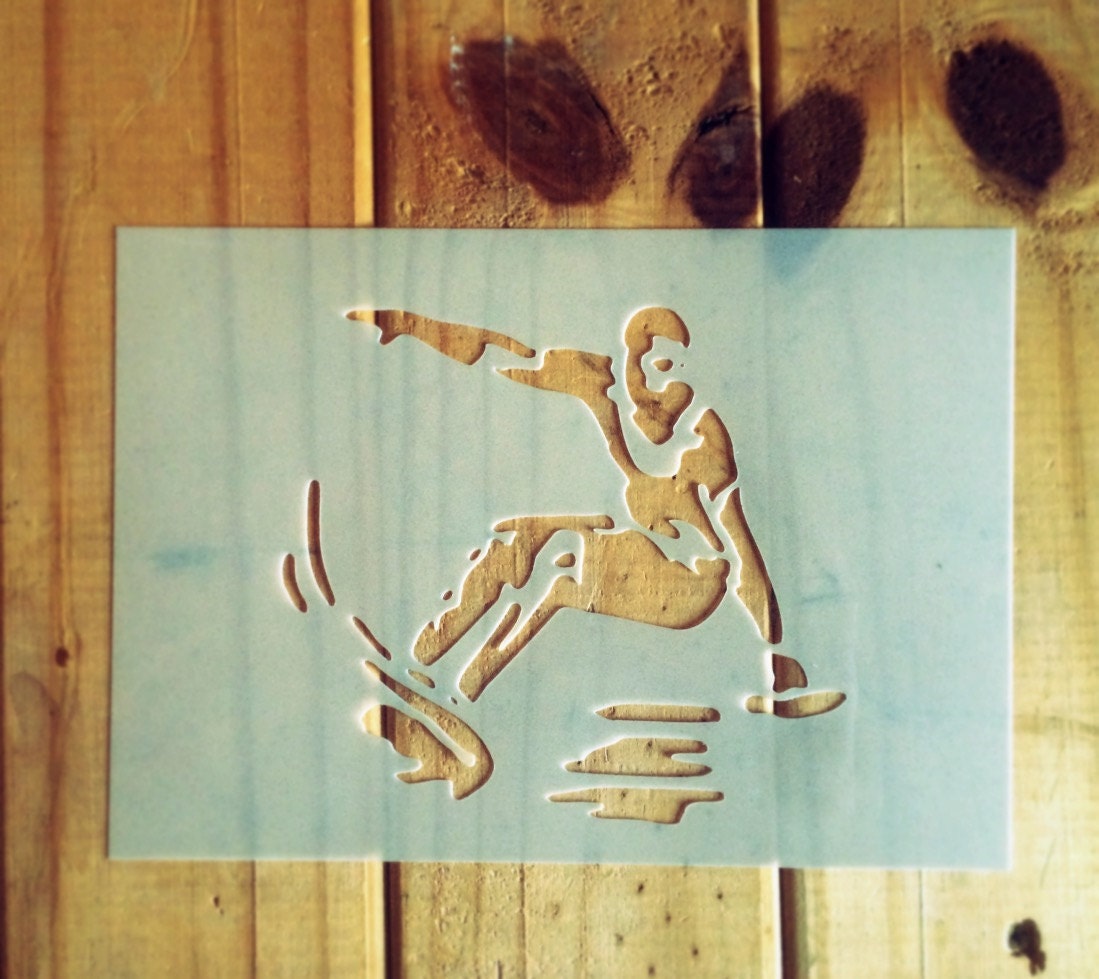 Surfing Man STENCIL Interior Decor Surfer Template Board Waves - Etsy ...