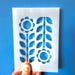 Scandi Style Flowers STENCIL / Scandinavian Folk Motifs Decor / Mid ...
